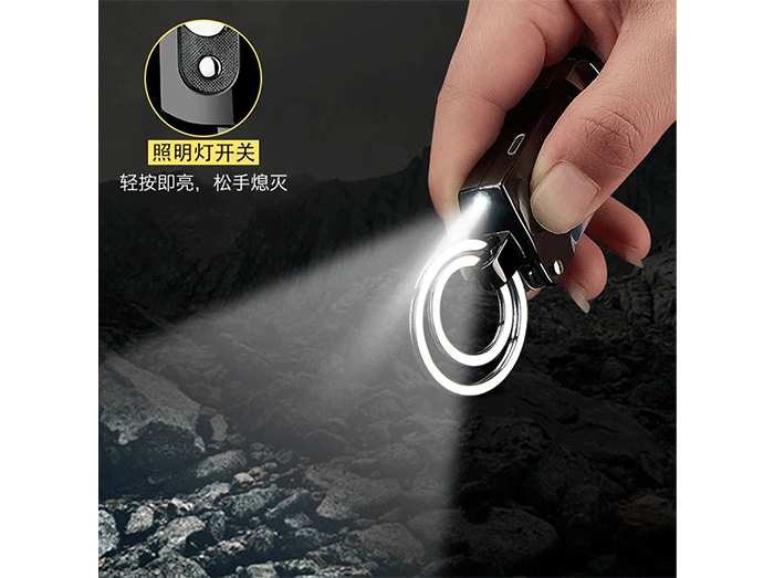 فندک شارژی و جاکلیدی چندکاره Multi-function keychain rechargeable Electronic Lighter - فروشگاه ...